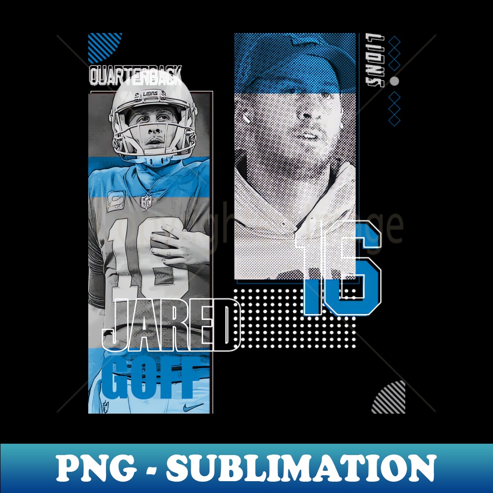 Jared Goff football Paper Poster Lions 7 - Aesthetic Sublima - Inspire ...