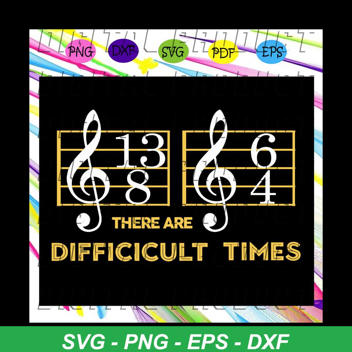 There are difficult times, music, music svg, music clipart, | Inspire ...