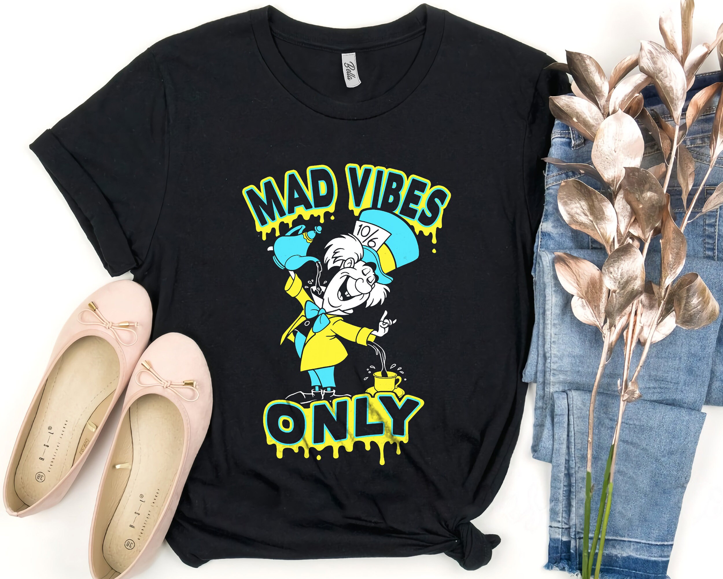 Disney Alice In Wonderland Mad Hatter Mad Vibes Only Shirt, | Inspire ...