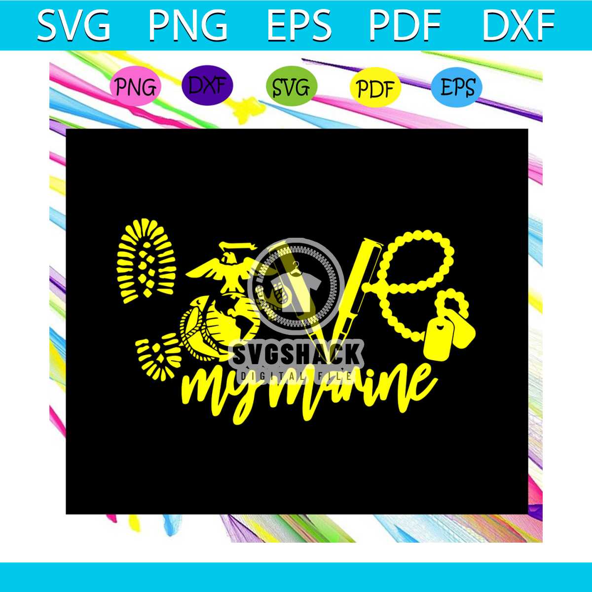 Love my marine, veteran svg, soldier svg, marine, america sv | Inspire ...