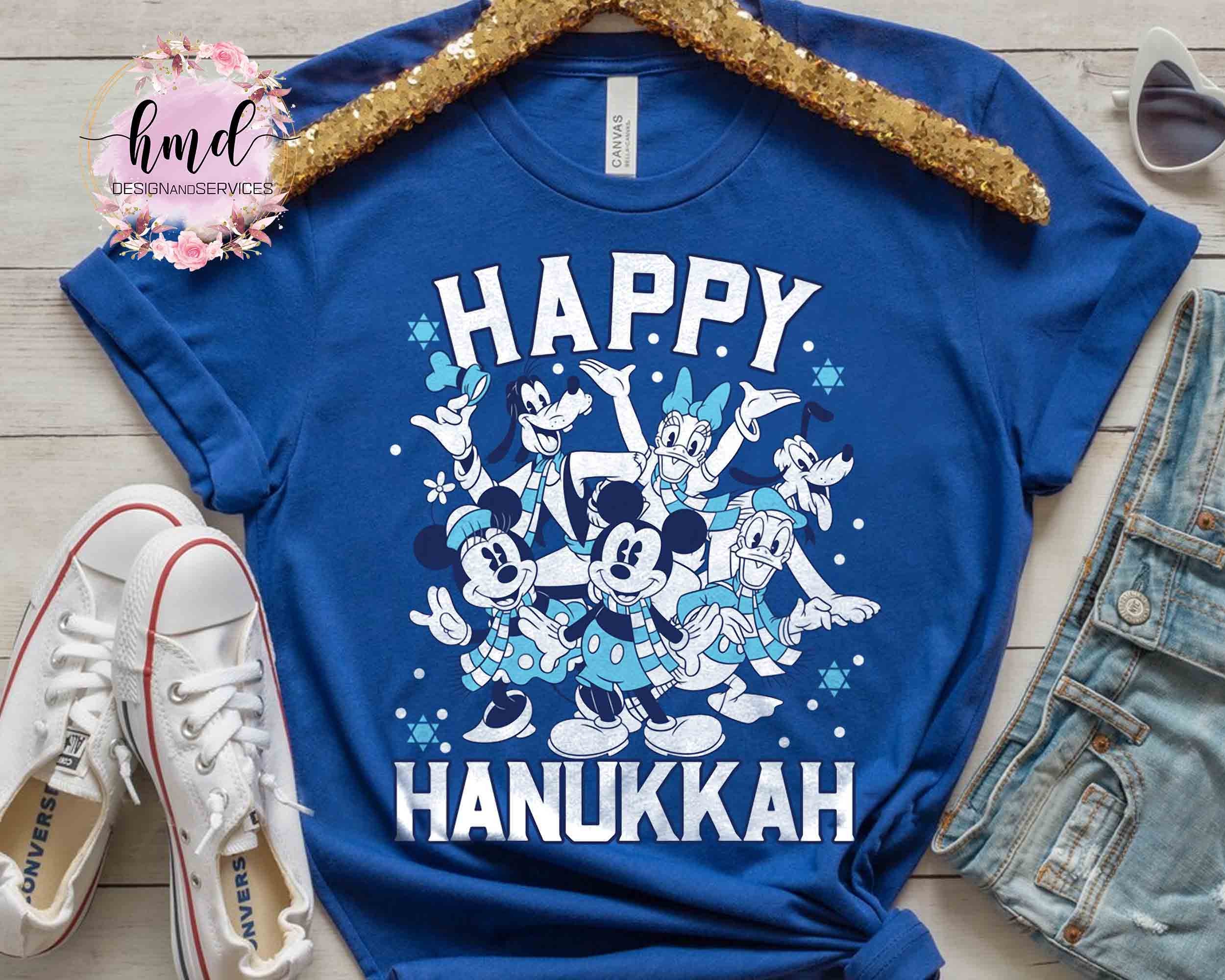 Disney Mickey and Friends Happy Hanukkah 2023 Costume T-shir - Inspire ...