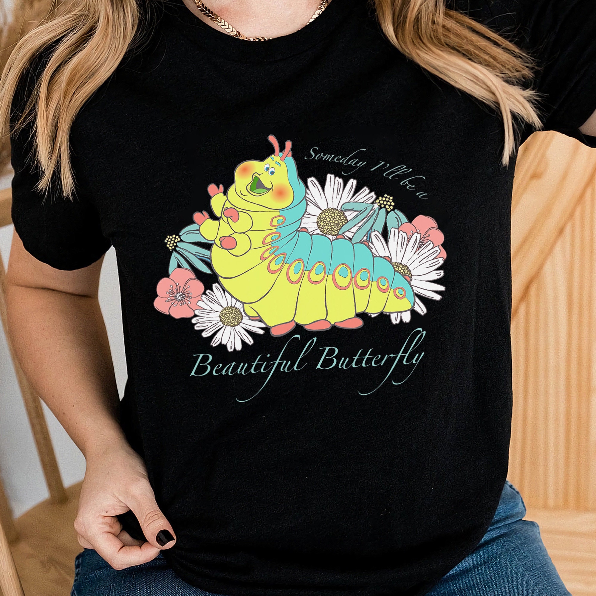 Disney Pixar A Bugs Life Heimlich Beautiful Butterfly Shirt | Inspire ...