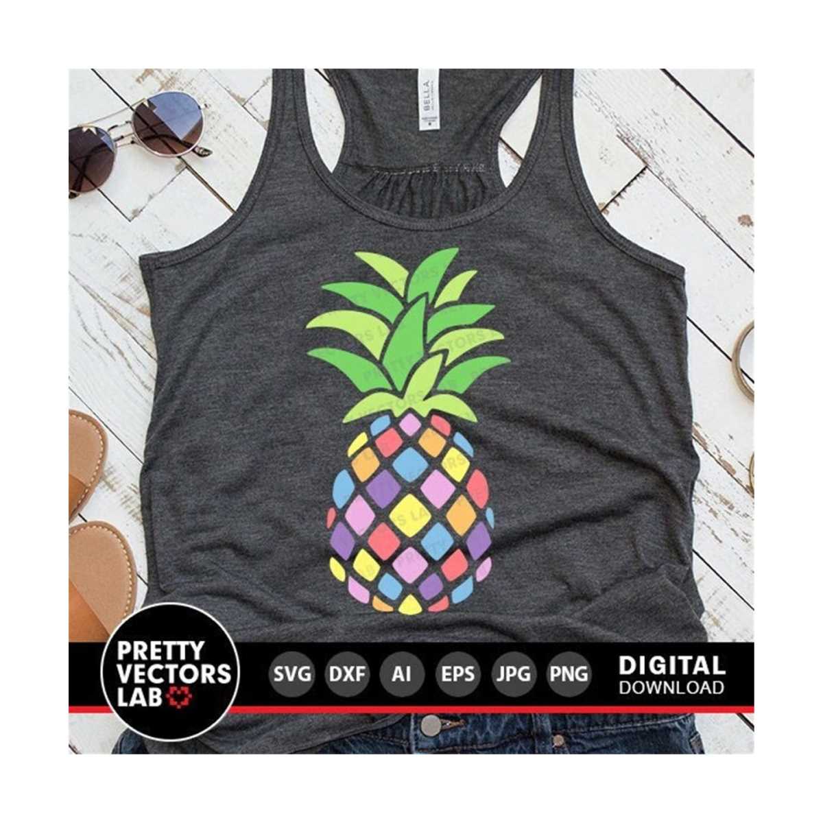 Pineapple Svg, Summer Cut Files, Pineapple Svg Dxf Eps Png, | Inspire ...