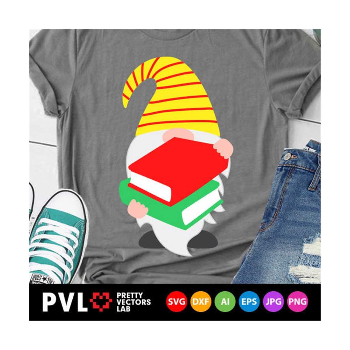 Back to School Gnome Svg, Gnome with Books Svg, Teacher Svg, - Inspire ...
