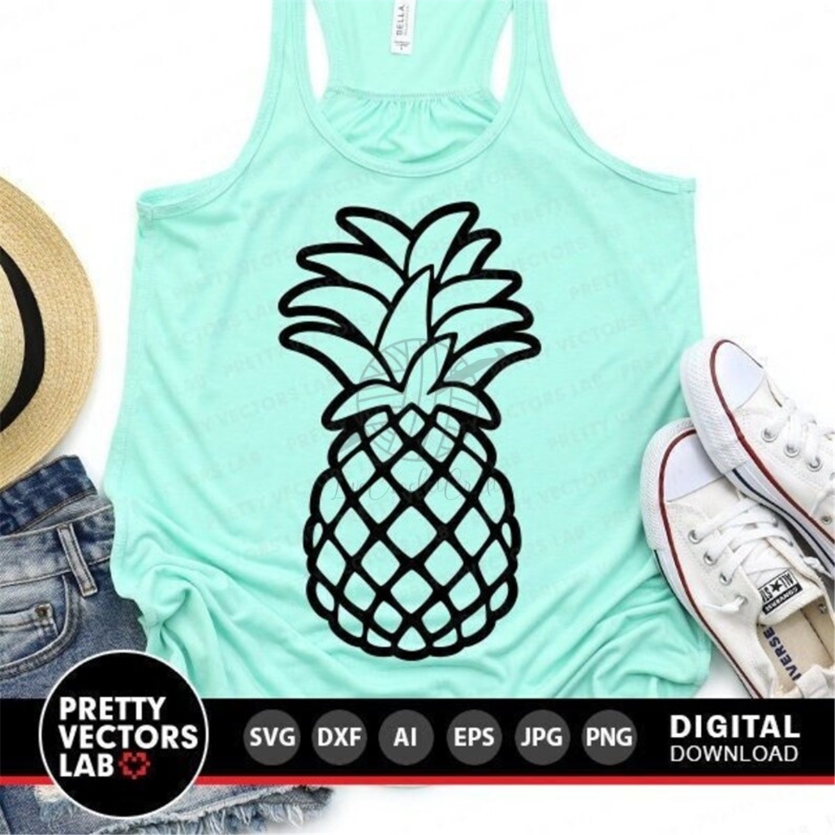 Pineapple Svg, Summer Cut Files, Pineapple Clipart, Pineappl | Inspire ...