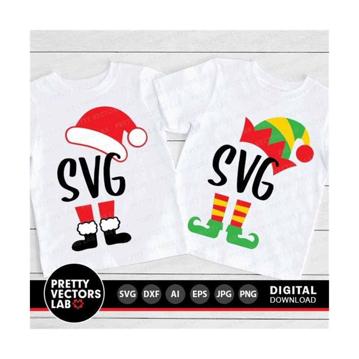 Santa Svg, Elf Svg, Christmas Cut Files, Funny Monogram Svg, - Inspire ...