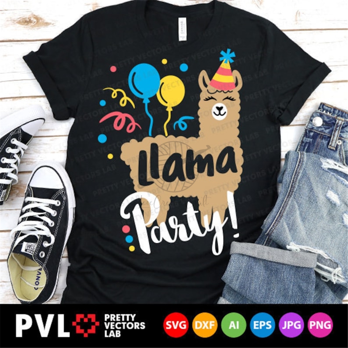 Llama Party Svg, Llama Birthday Svg, Birthday Party Svg, Dxf | Inspire ...