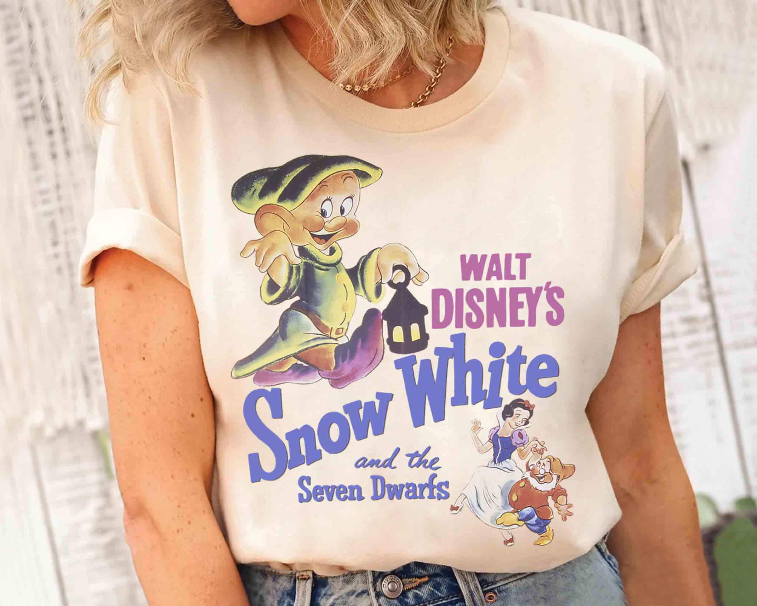 Disney Snow White and the Seven Dwarfs Dopey Movie Poster Re - Inspire ...