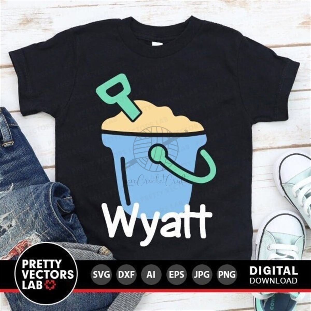 Beach Sand Bucket Svg, Summer Cut Files, Beach Svg, Dxf, Eps | Inspire ...