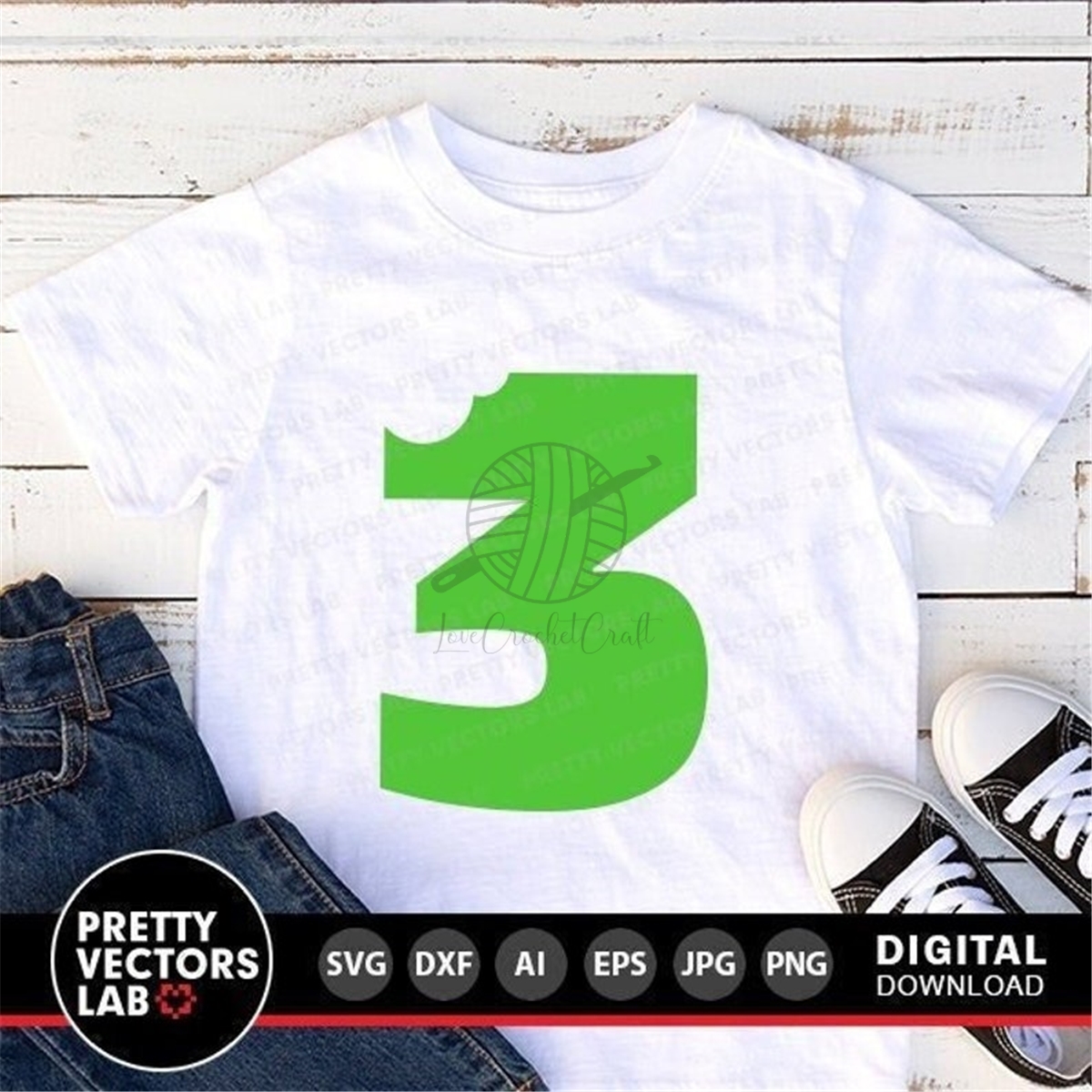 Dinosaur Birthday Number Svg, Three with a Bite Svg Dxf Eps | Inspire ...
