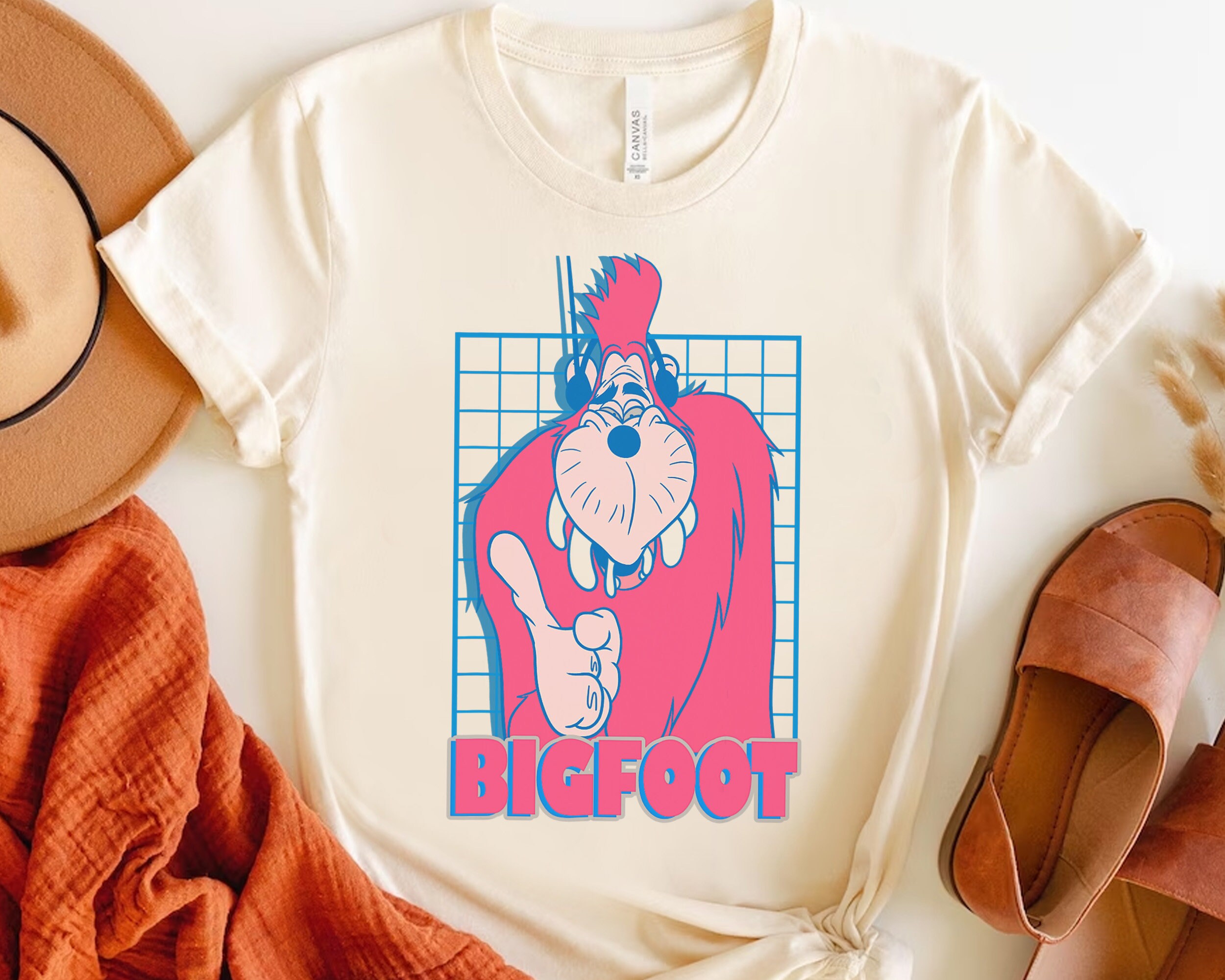 Funny Disney A Goofy Movie Bigfoot Grid Shirt, WDW Magic Kin - Inspire ...
