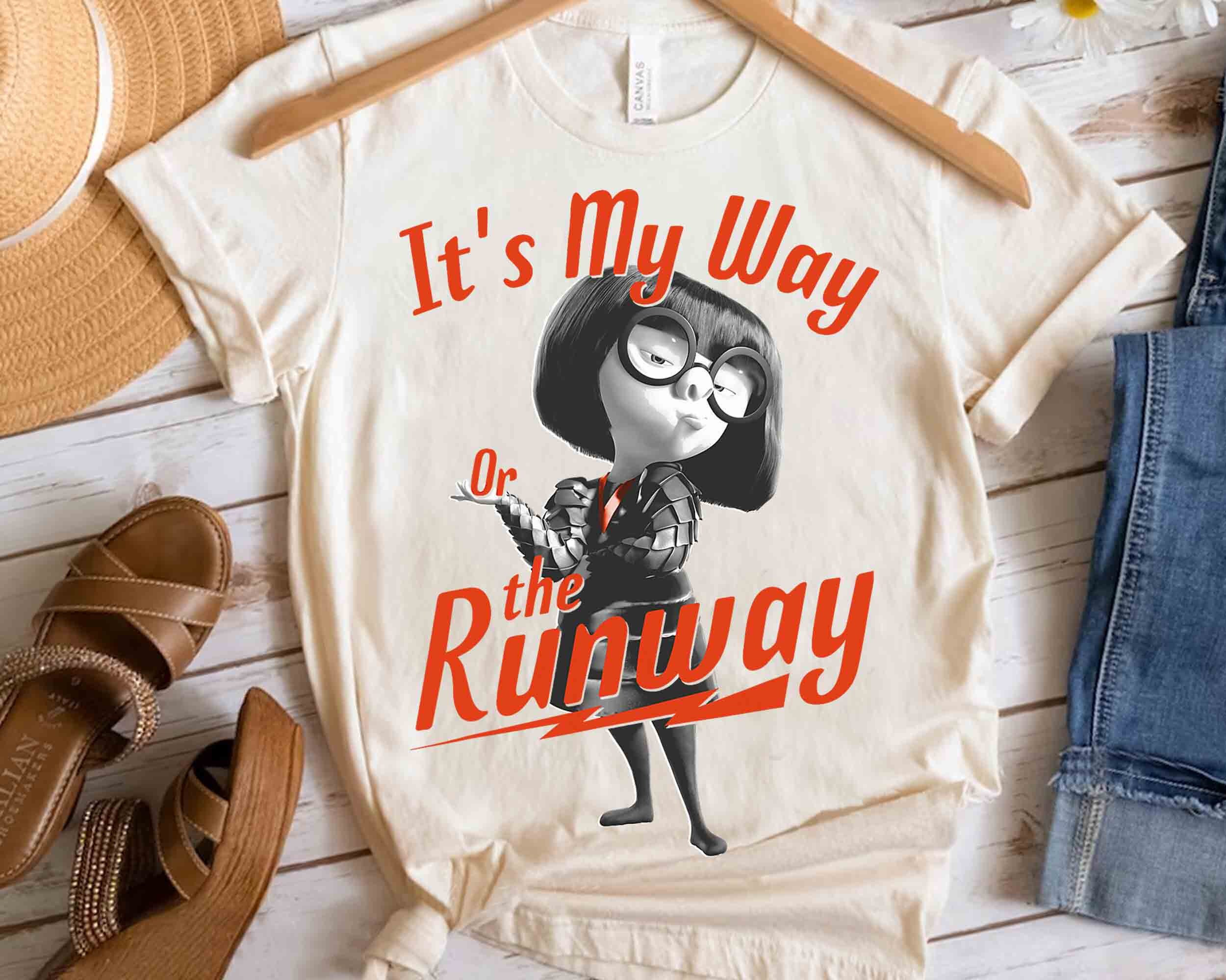 Funny Disney Edna Mode Runway Disney The Incredibles Retro T - Inspire ...