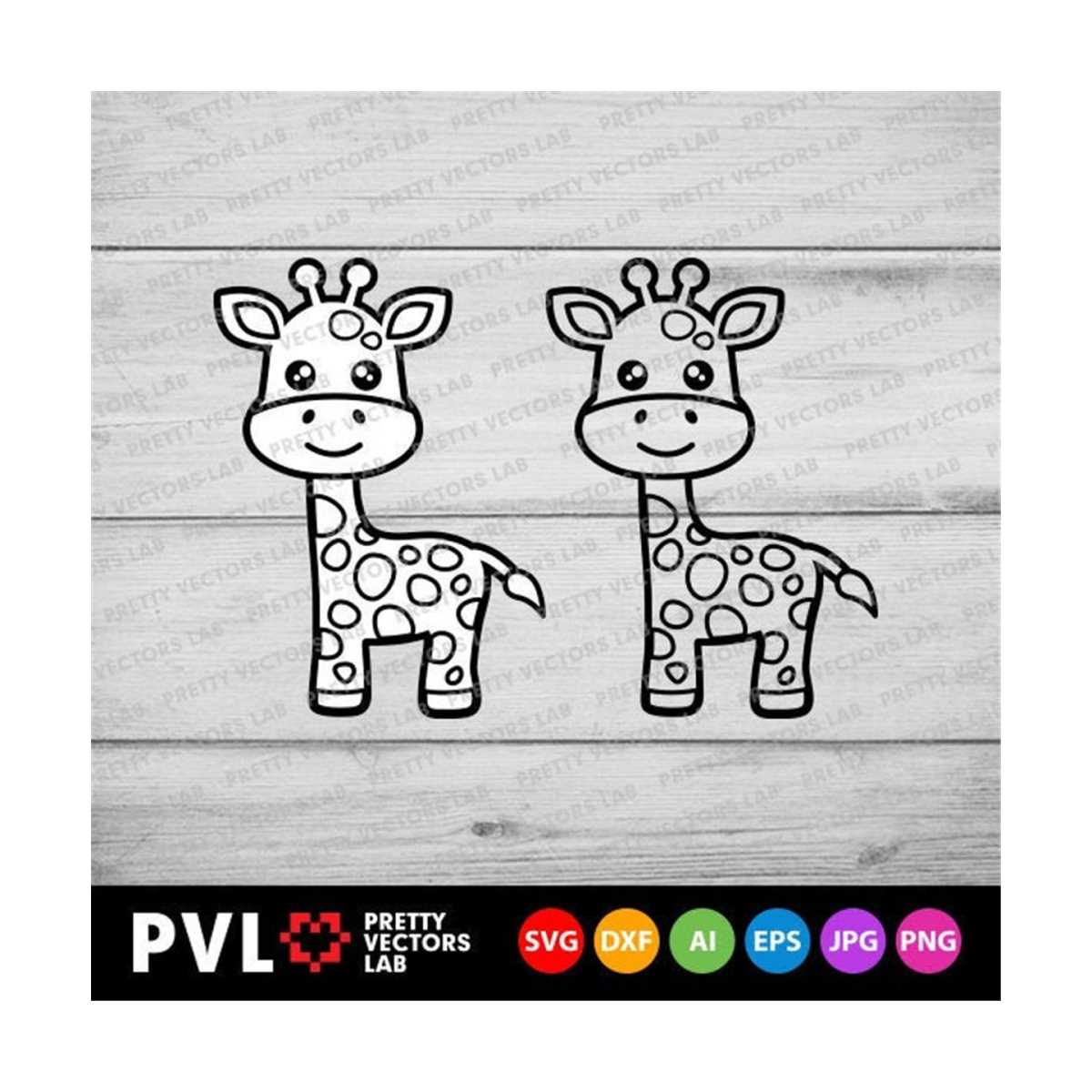 Giraffe Svg, Giraffe Outline Svg, Cute Giraffes Cut Files, G - Inspire ...