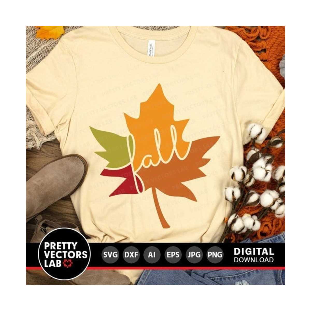 Fall Leaf Svg, Maple Leaf Svg, Fall Cut Files, Autumn Farmho | Inspire ...