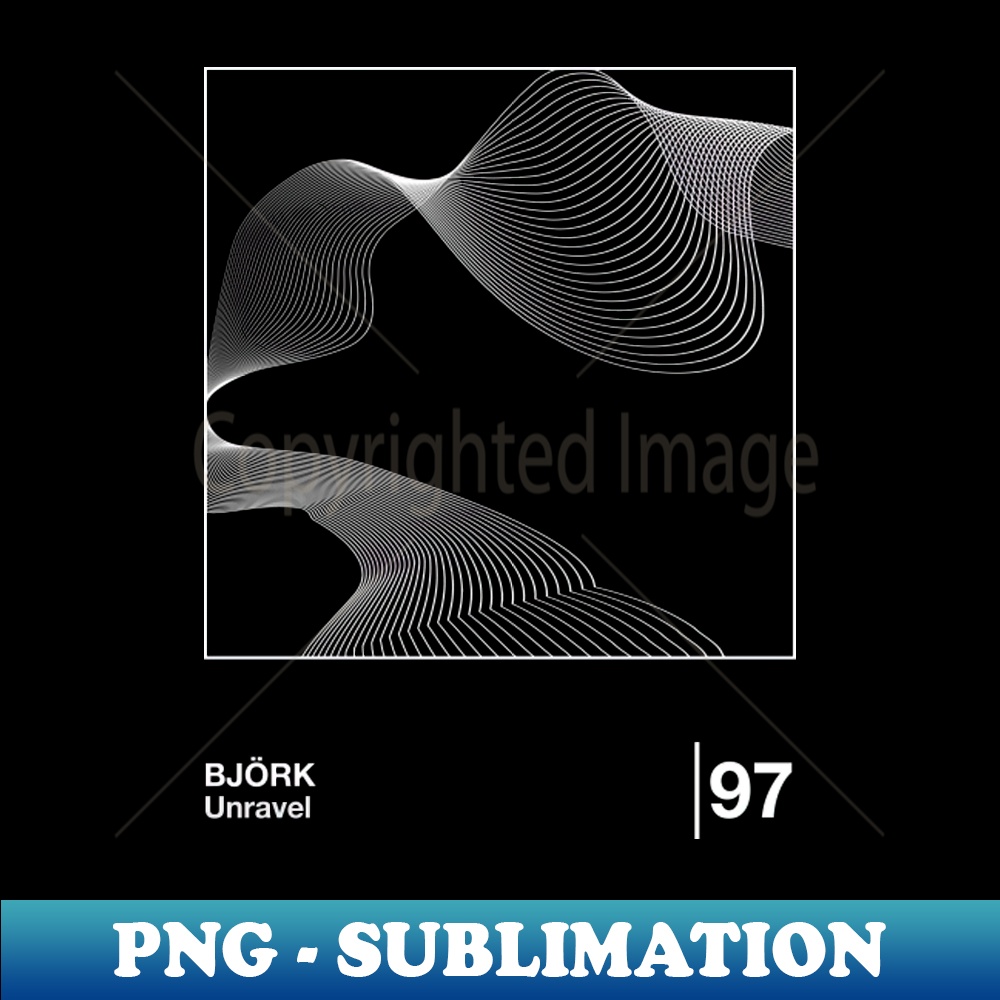 Bjork Minimalist Style Graphic Design Artwork - PNG Sublima | Inspire ...