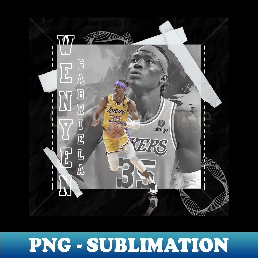 Wenyen Gabriel Basketball Paper Poster Lakers 3 - Unique Su | Inspire ...