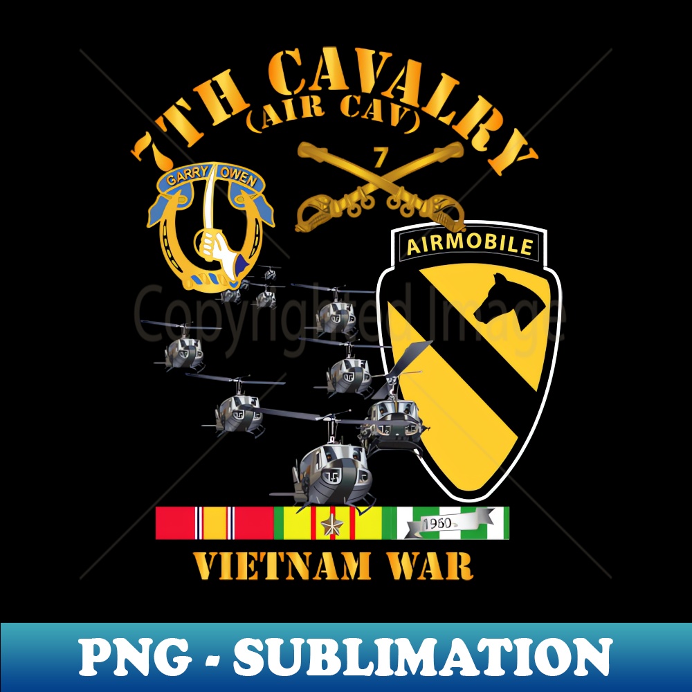 7th Cavalry Air Cav - 1st Cav Division w SVC - PNG Transpar | Inspire ...