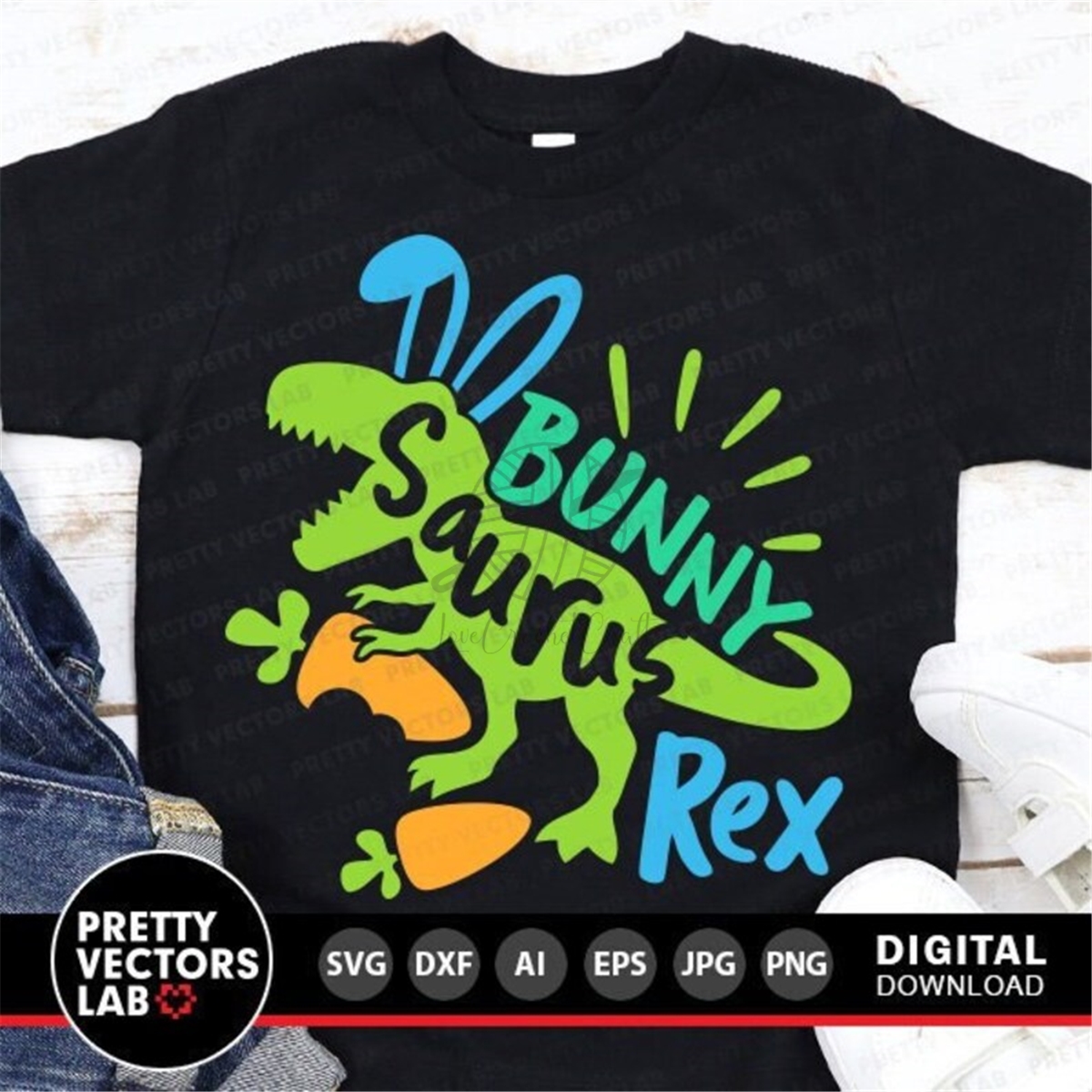 Easter Dinosaur Svg, Bunny Saurus Rex Svg, T-Rex Bunny Cut F - Inspire ...