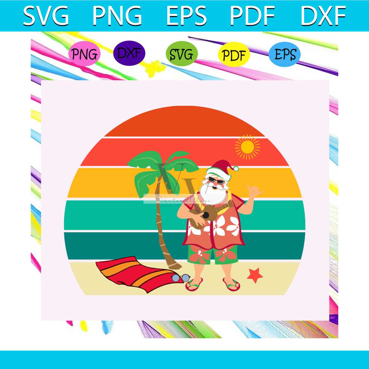 Santa Claus in summer vacation, summer vacation, summer vaca - Inspire ...