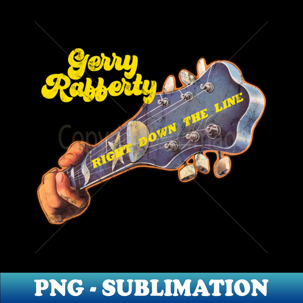 Gerry Rafferty Right Down the Line Fan Art Tee - Premium Sub - Inspire ...