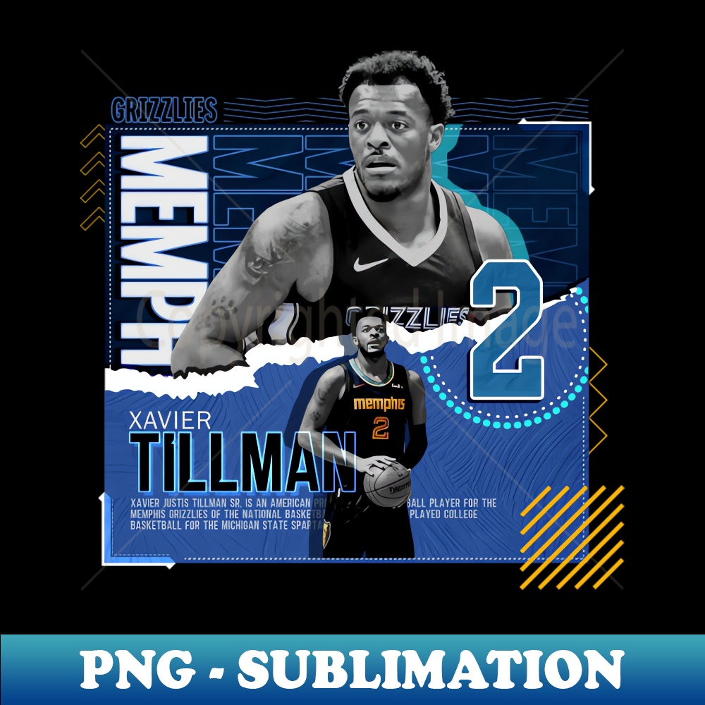 Xavier Tillman Basketball Paper Poster Grizzlies - Exclusiv | Inspire ...