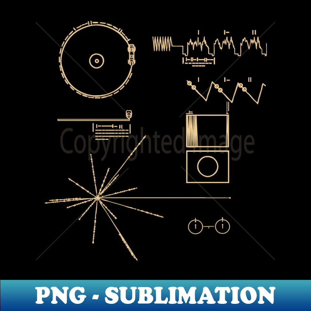 NASA Voyager Golden Record Graphics - Decorative Sublimation | Inspire ...
