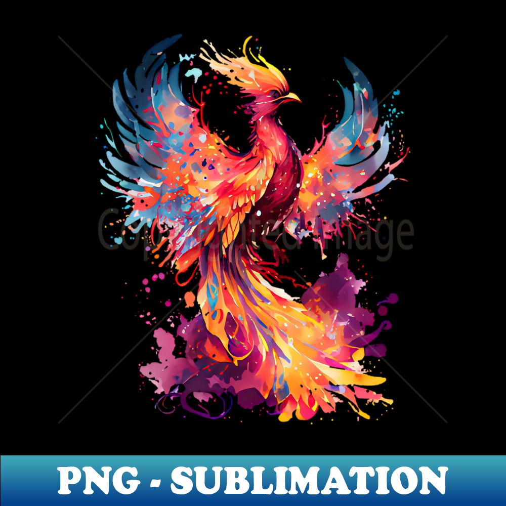 Watercolor phoenix rising from the ashes - Creative Sublimat | Inspire ...
