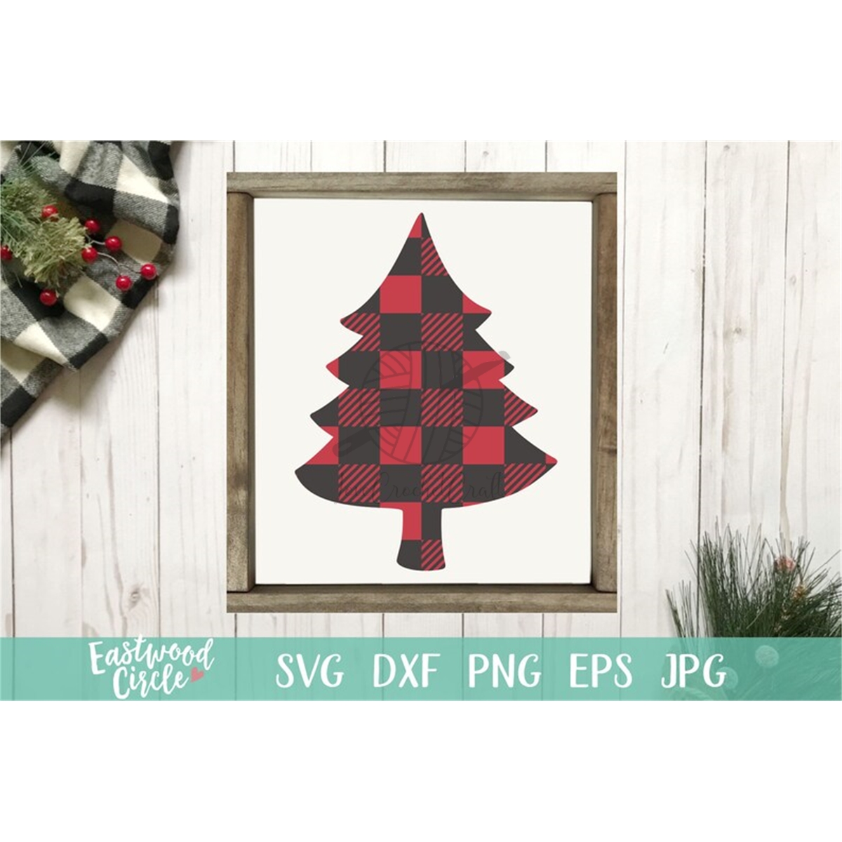 Buffalo Plaid Christmas Tree svg, Buffalo Plaid svg, Buffalo - Inspire ...
