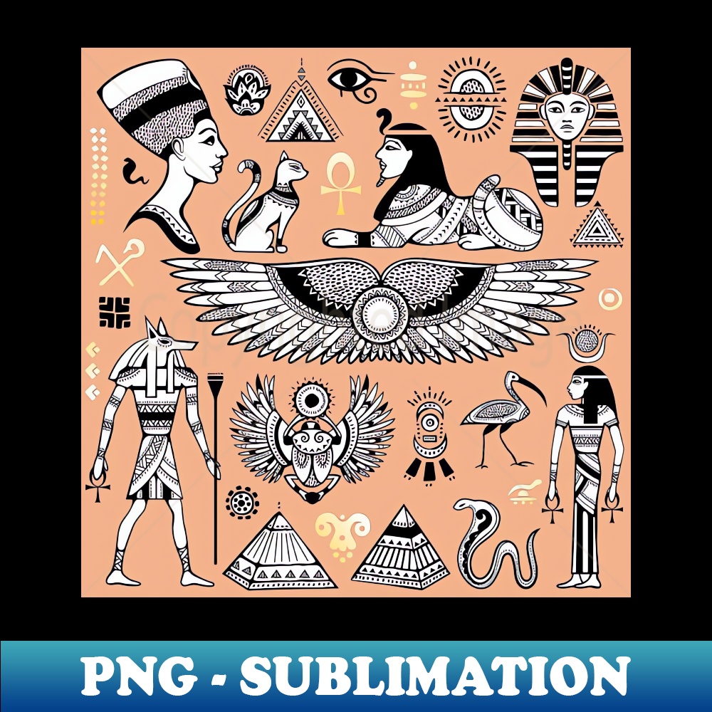 Ancient Egyptian Symbols - Sublimation-Ready PNG File - Perf - Inspire ...