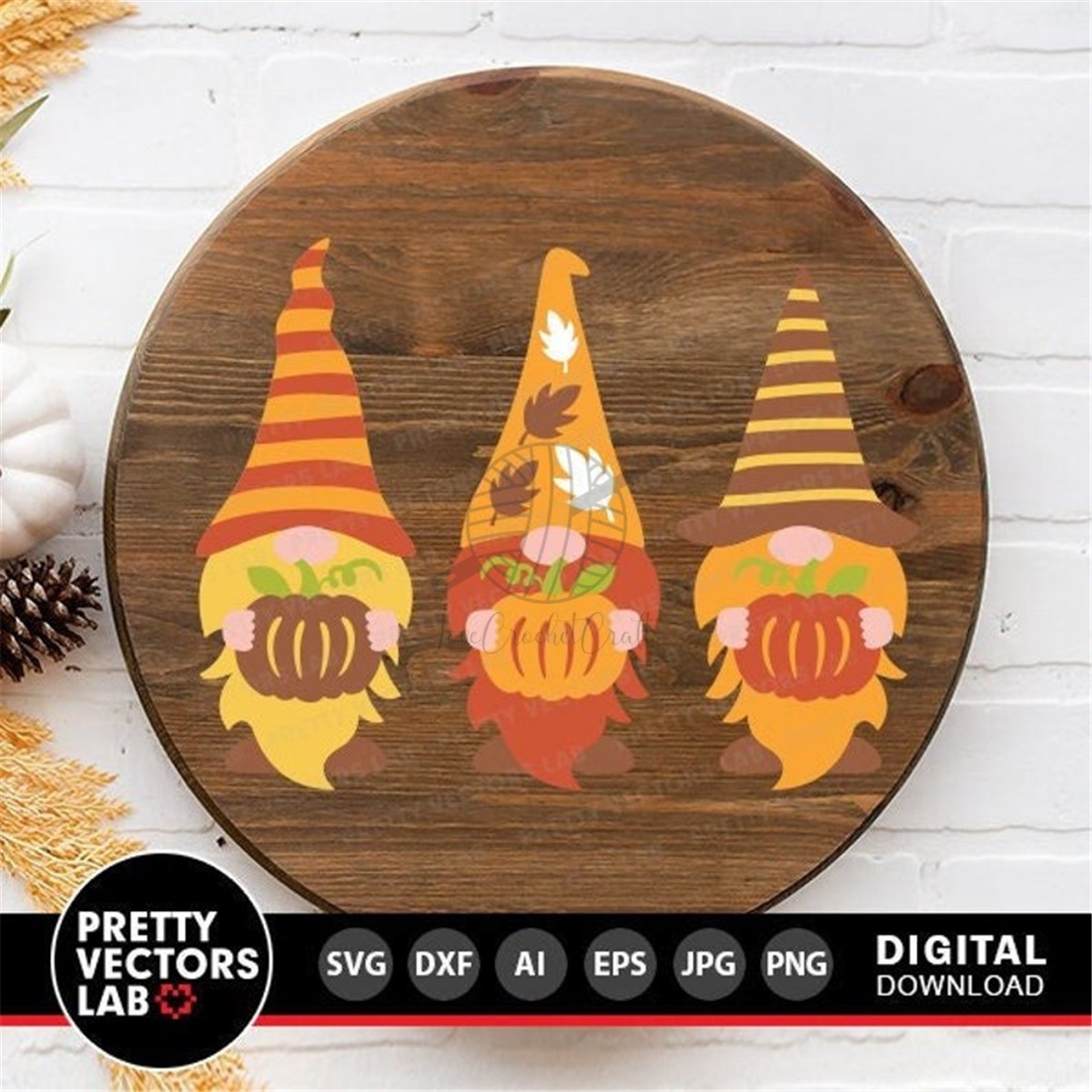 Fall Gnomes Svg, Autumn Gnomes Svg, Gnome with Pumpkin Cut F | Inspire ...