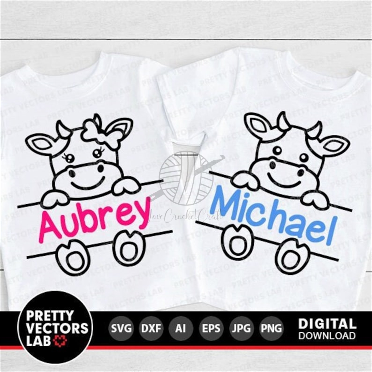 Cow Svg, Cow Outline Split Frame Svg, Kids Svg, Dxf, Eps, Pn | Inspire ...