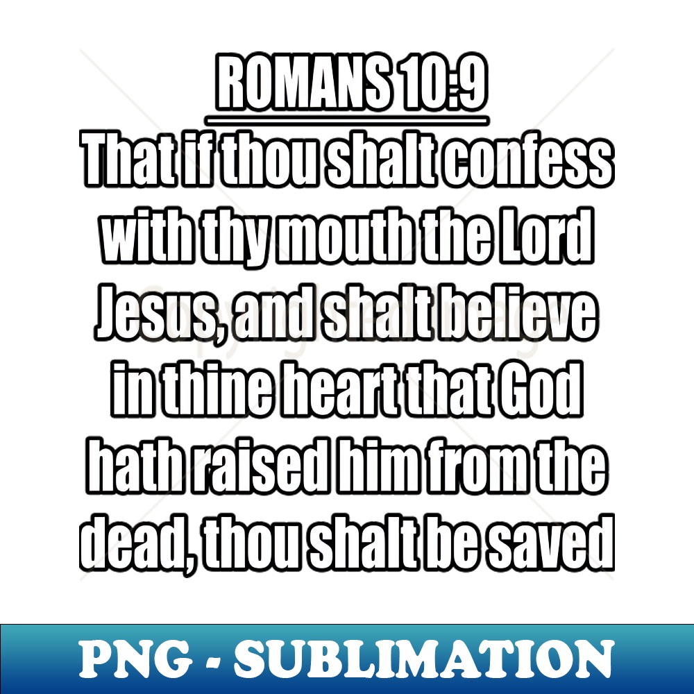 ROMANS 109 King James Version KJV Bible Verse Typography - T | Inspire ...