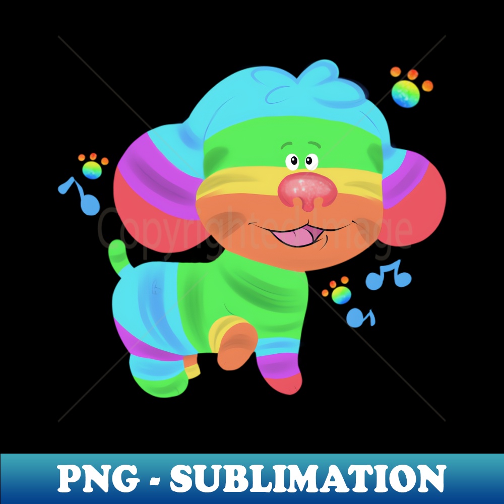 Blues Clues Rainbow Puppy - High-Resolution PNG Sublimation - Inspire ...