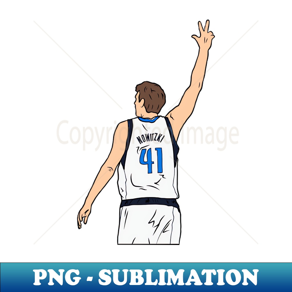Dirk Nowitzki 3 Point Celebration - Professional Sublimation - Inspire ...