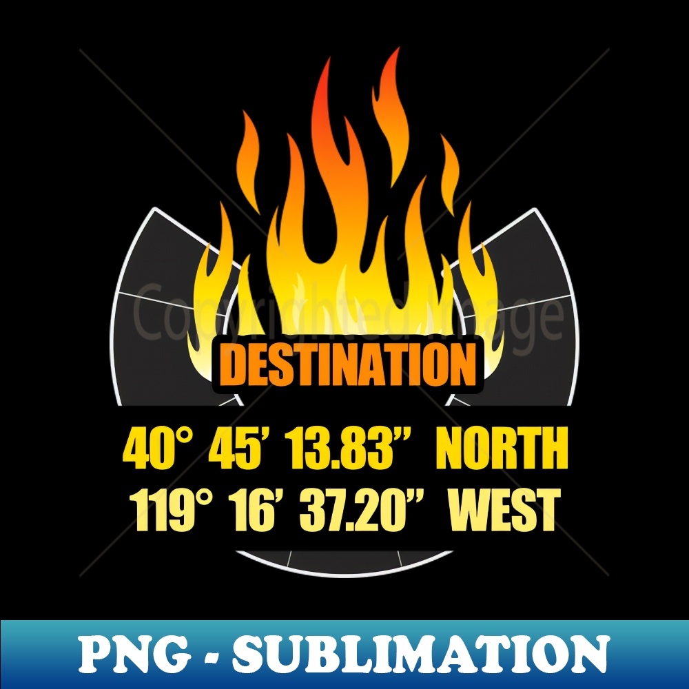 Destination Burning Man - Retro PNG Sublimation Digital Down - Inspire Uplift