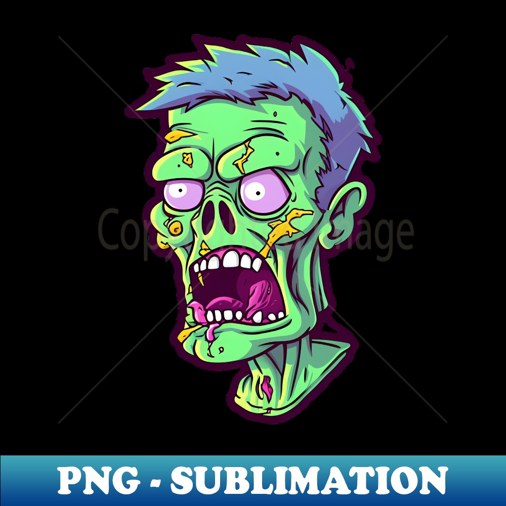 cartoon zombie - High-Resolution PNG Sublimation File - Bold - Inspire ...