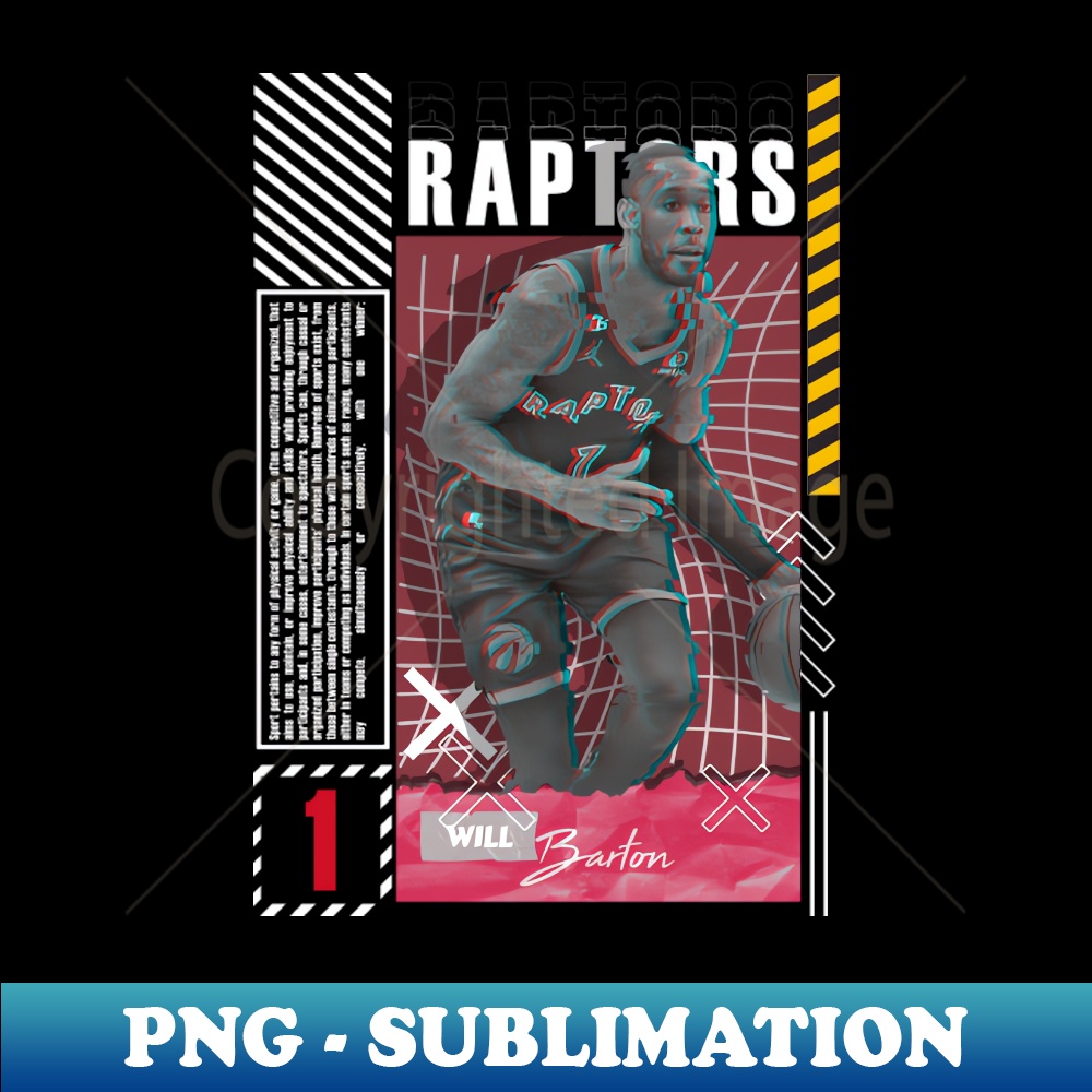 Will Barton Basketball Design Poster Raptors - Exclusive Sub | Inspire ...