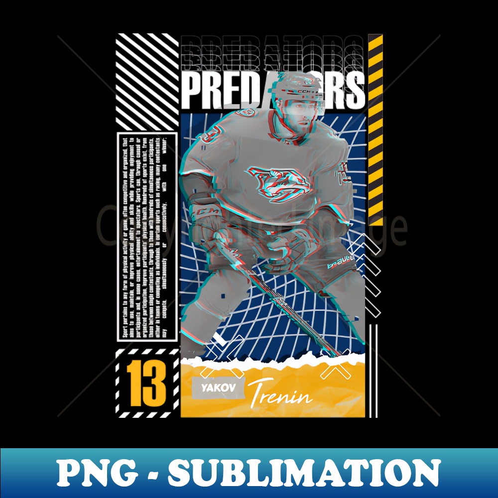 Yakov Trenin Hockey Design Poster Predators - PNG Transparen | Inspire ...