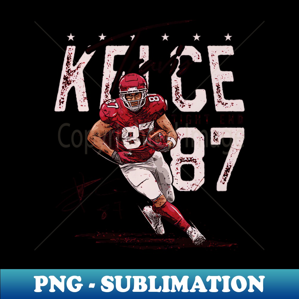 Travis Kelce Kansas City Stars - Signature Sublimation PNG F - Inspire ...