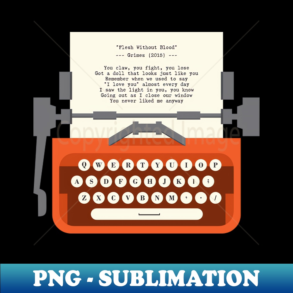 Grimes - Flesh Without Blood - Premium Sublimation Digital D | Inspire ...