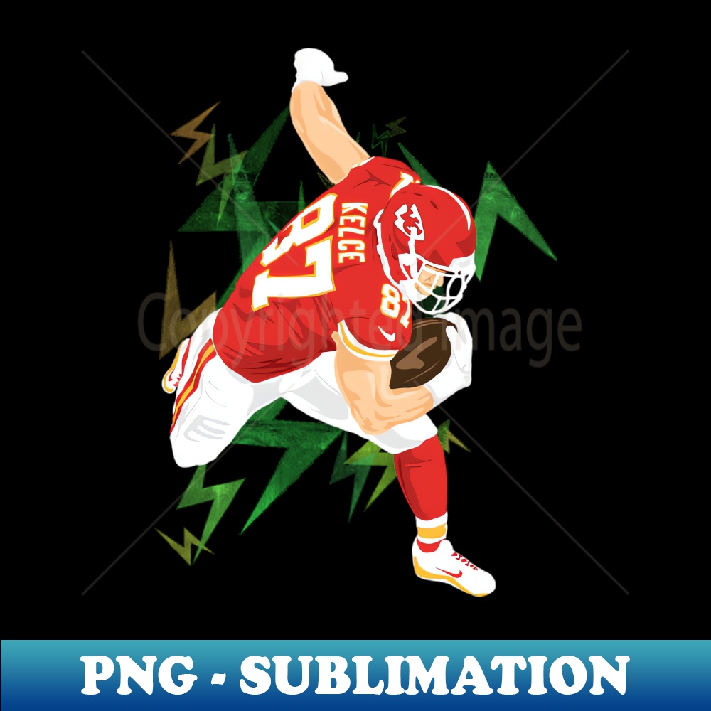 Travis Kelce Zeus Blast - Artistic Sublimation Digital File - Inspire ...