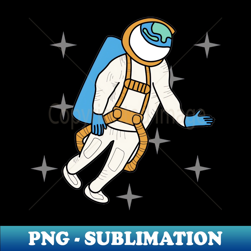 Astronaut Floating In Space - High-Quality PNG Sublimation D | Inspire ...