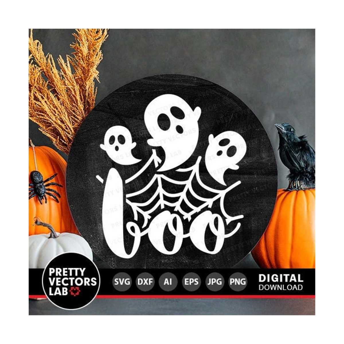 Halloween Svg, Boo Svg, Ghost Sign Svg Dxf Eps Png, Door Han - Inspire ...