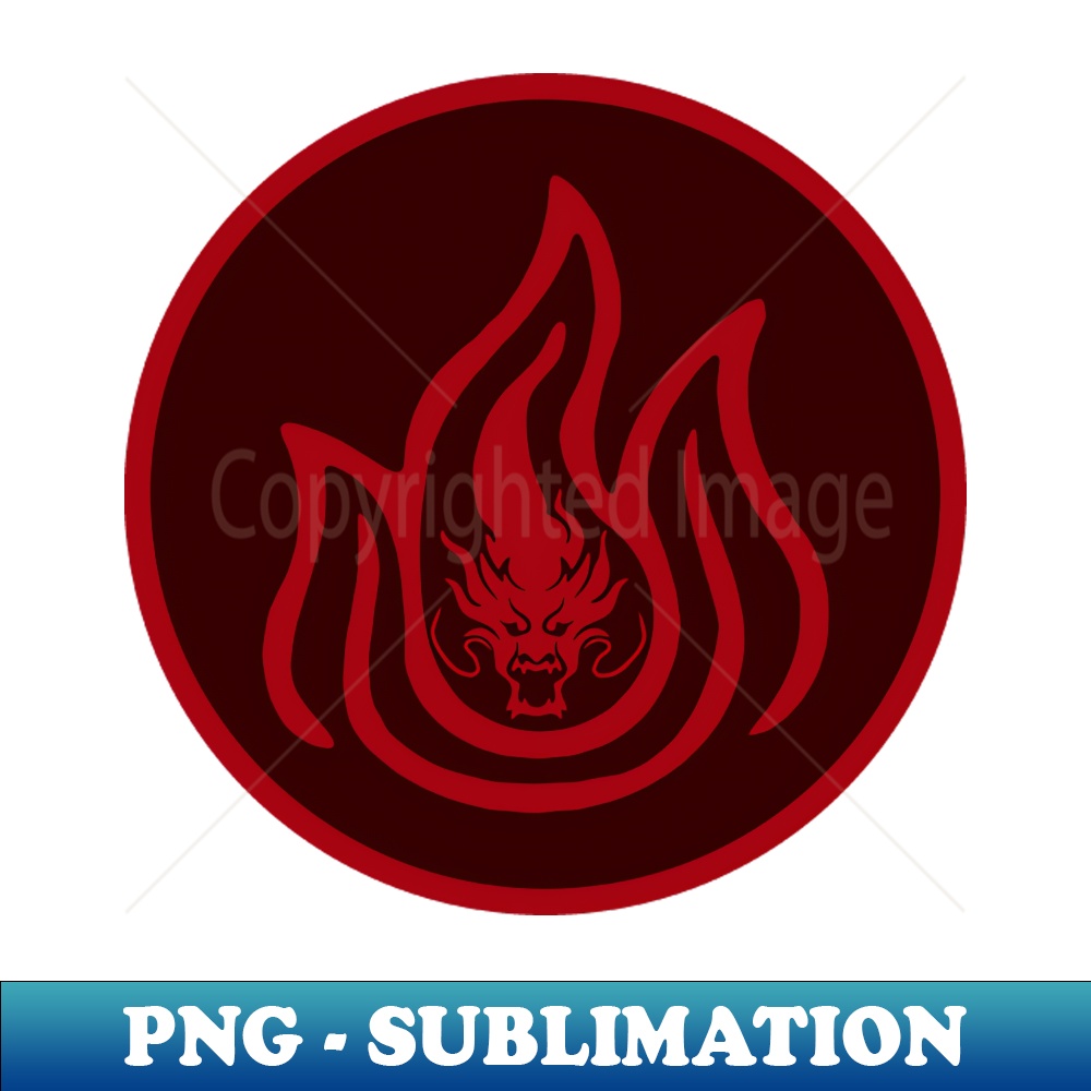 Fire Nation Dragon - PNG Transparent Sublimation Design - Bo | Inspire ...