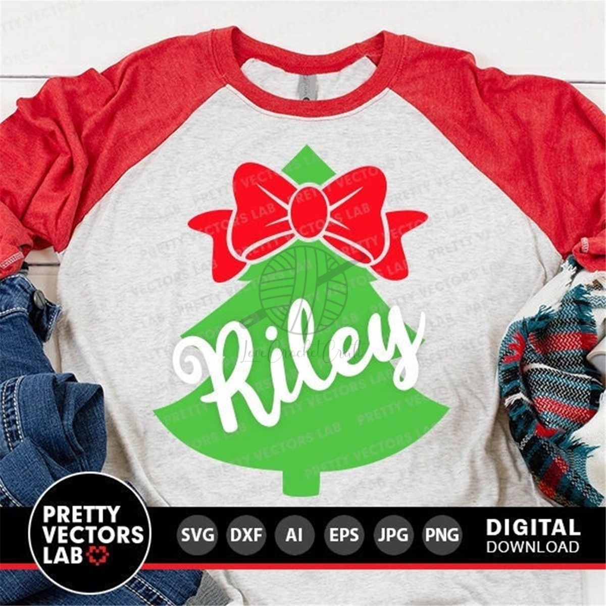 Christmas Tree Svg, Girl Christmas Svg, Christmas Tree with - Inspire ...