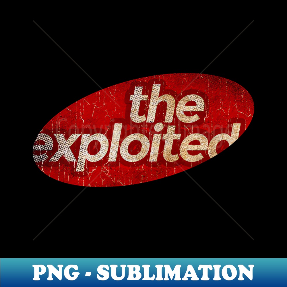 The Exploited - simple red elips vintage - Decorative Sublim - Inspire ...