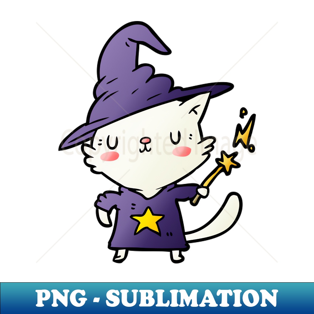 Cat Wizard - Aesthetic Sublimation Digital File - Bring Your | Inspire ...