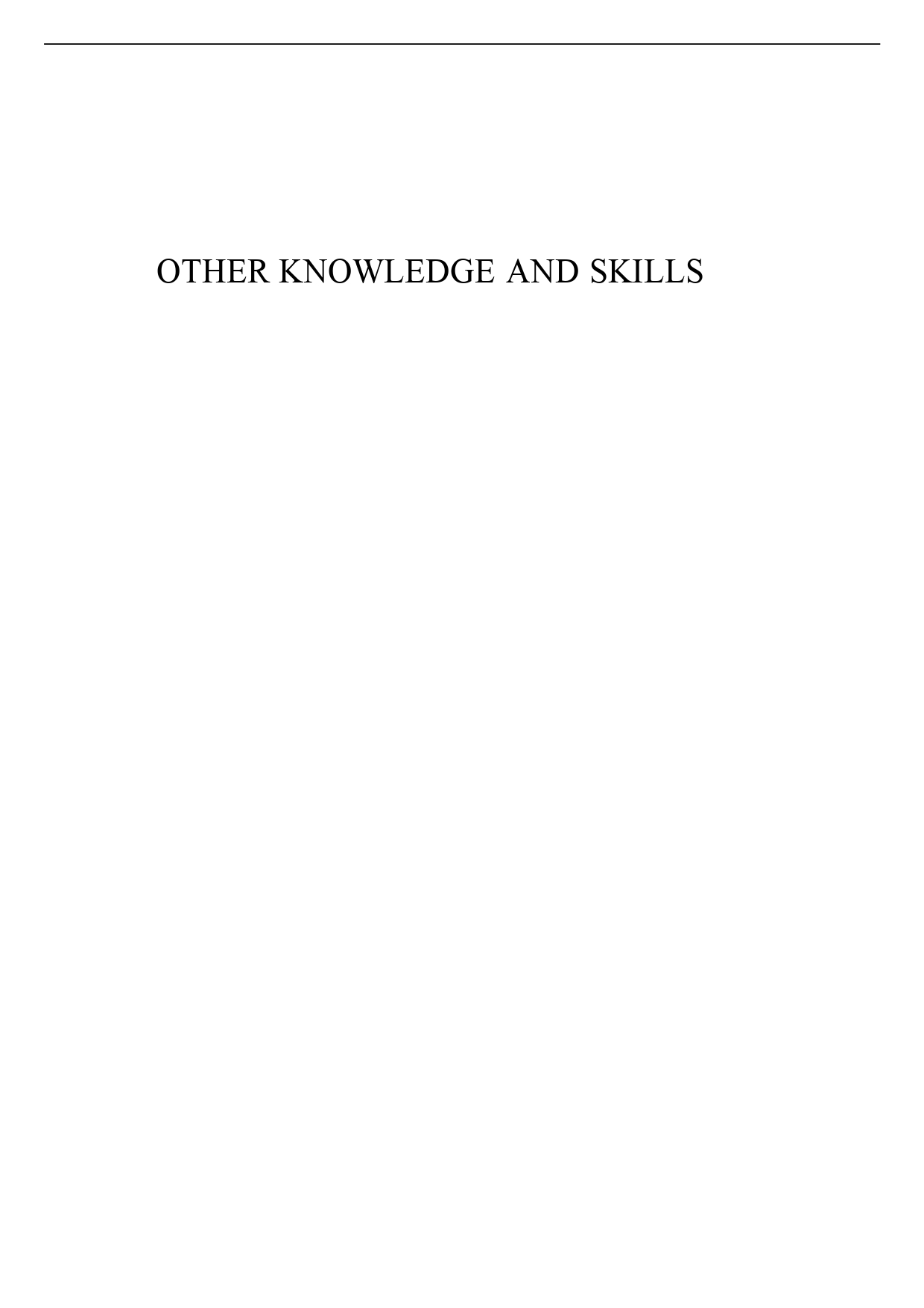 Knowledge and skills - Inspire Uplift