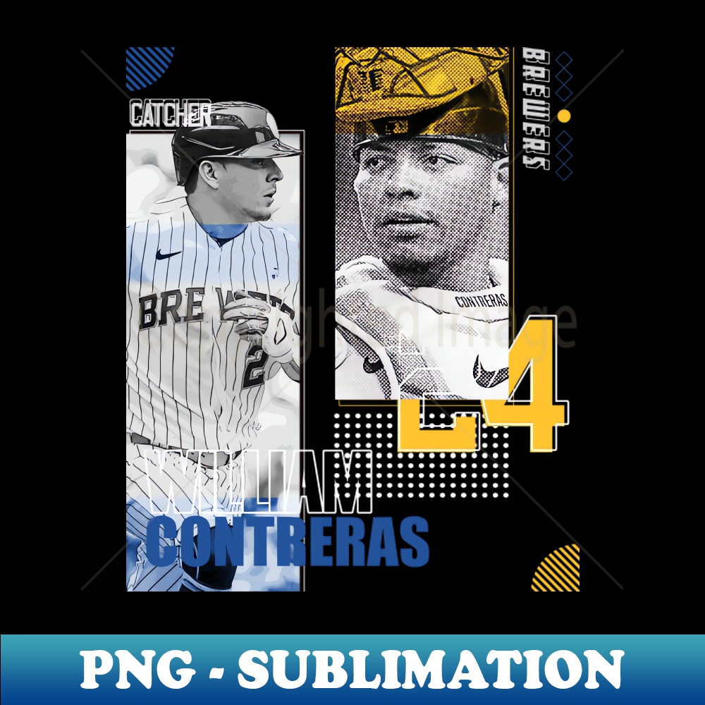 William Contreras baseball Paper Poster Brewers 7 - Decorati | Inspire ...