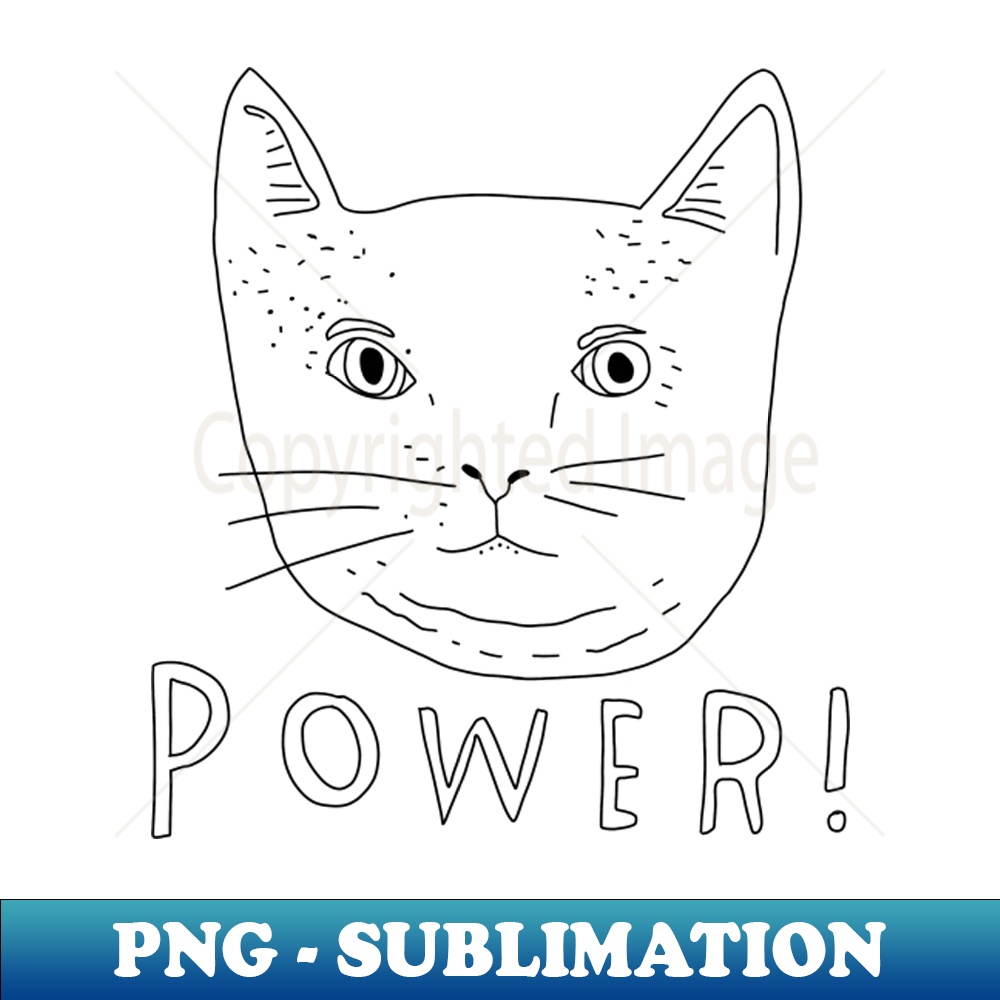 Frightened Rabbit Power Cat - PNG Transparent Digital Downlo - Inspire ...